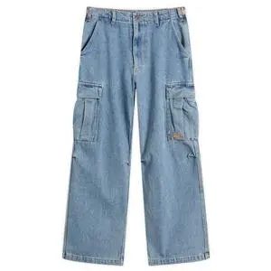 SUNDAYFRUITMARKET Sun Denim Cargo Pants - Blue