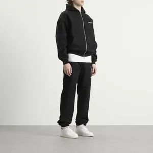 ANNIE HOOD Mini Logo Zip Hoodie
