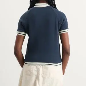 SUNDAYFRUITMARKET Cherry Waffle Collar T-shirt
