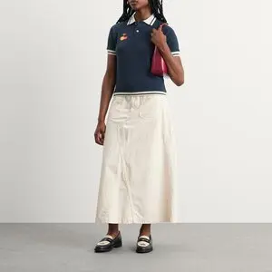 SUNDAYFRUITMARKET Cherry Waffle Collar T-shirt