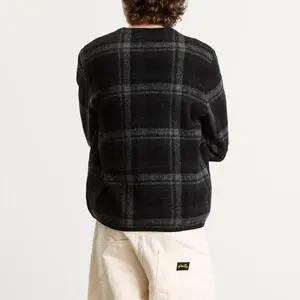 Universal Works Moh Check Fleece Cardigan