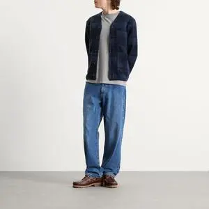 Universal Works Moh Check Fleece Cardigan