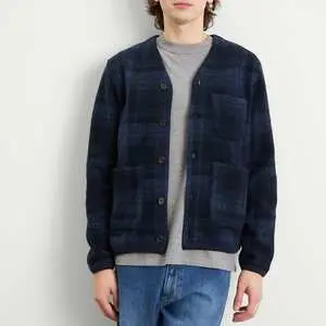 Universal Works Moh Check Fleece Cardigan