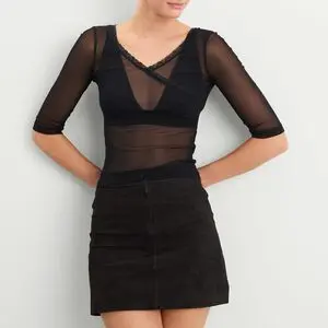 FRUITY BOOTY Mesh 3/4 Sleeve Top