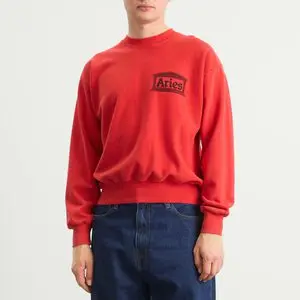 Aries Premium Aged Temple Sweatshirt - Red