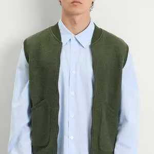 Universal Works Wool Fleece Zip Bomber Presented End