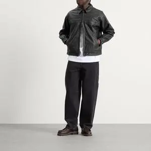 FRIZMWORKS Destroyed Cowhide Leather Jacket