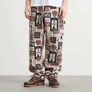PATTA Collage Canvas Pants