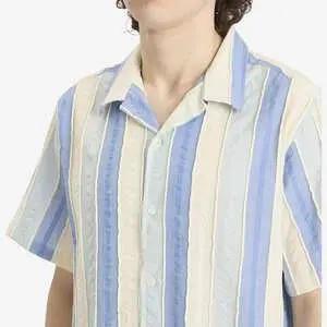 FORET Peer Jacquard Stripe Vacation Shirt