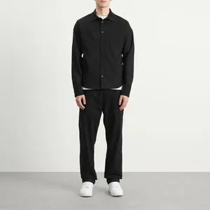 ANNIE HOOD College Linen Shirt - Black