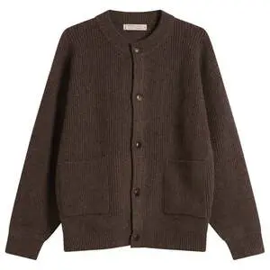 FRIZMWORKS FrizmWORKS Heavy Wool Round Neck Cardigan