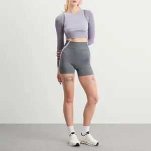 On Studio Knit Long Sleeve Cropped Top