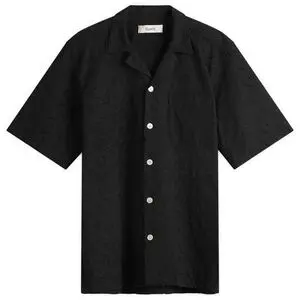 FORET Leo Paisley Shirt - Black