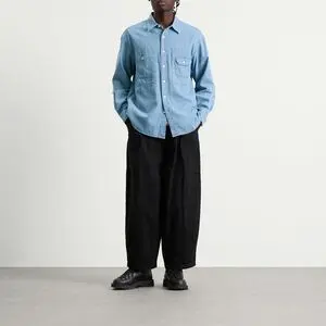 FRIZMWORKS Bleach Denim Utility Shirt