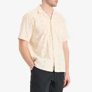 FORET Leo Paisley Shirt - Cloud