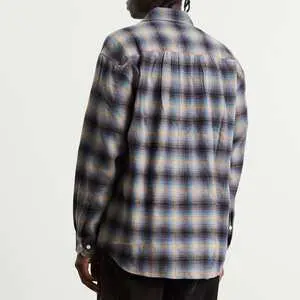 FRIZMWORKS Flannel Check Work Shirt - Midnight Blue