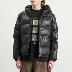 PATTA Quilted Script Logo Puffer Jacket