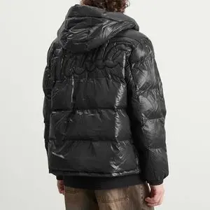 PATTA Quilted Script Logo Puffer Jacket