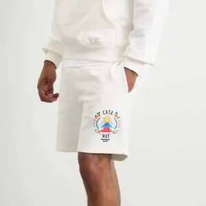 Casablanca Casa Way Mountain Embroidered Sweat Shorts