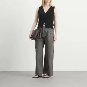 ST. AGNI Merino Wool Oupa Vest - Black