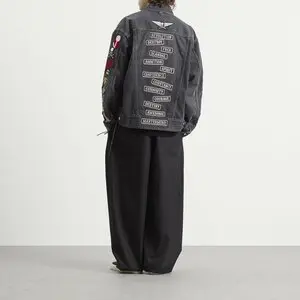 MASTERMIND WORLD Patched Denim Jacket