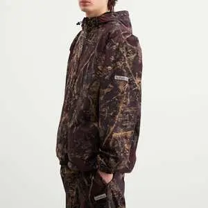 NO PROBLEMO Forest Glitch Nylon Jacket