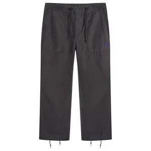 Needles Reversed Sateen String Fatigue Trousers - Black