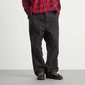 Needles Reversed Sateen String Fatigue Trousers - Black