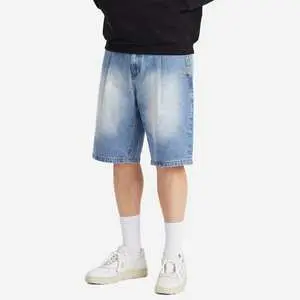 DIME Pleated Denim Shorts