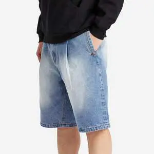 DIME Pleated Denim Shorts