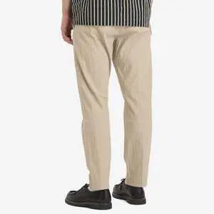 Nn07 Bill Pleated Seersucker Trousers