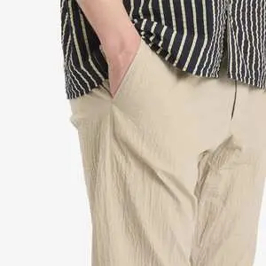 Nn07 Bill Pleated Seersucker Trousers