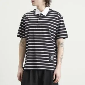 MASTERMIND WORLD Fine Gauge Stripe Ss Rugby Shirt