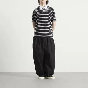 MASTERMIND WORLD Fine Gauge Stripe Ss Rugby Shirt