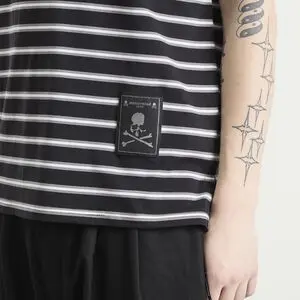 MASTERMIND WORLD Fine Gauge Stripe Ss Rugby Shirt