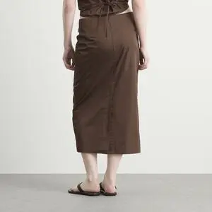 ST. AGNI Paper Taffeta Column Skirt