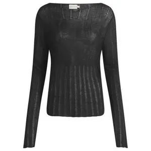 DEIJI STUDIOS Open Work Longsleeve - Black