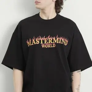 MASTERMIND WORLD Skull On Fire Short Sleeve T-shirt