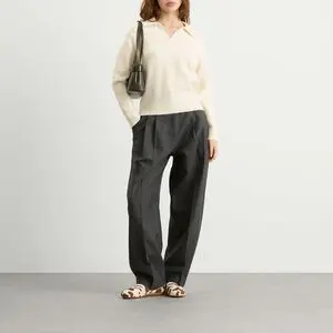 DUNST Open Collar Knit Jumper