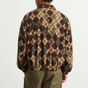 NOMARHYTHM TEXTILE Argyle Zip Jacket