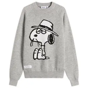 BUTTER GOODS X Peanuts Spike Knit Sweater - Ash