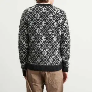 Casablanca Monogram Mohair Blend Crew Sweatshirt
