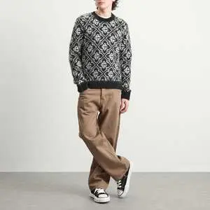Casablanca Monogram Mohair Blend Crew Sweatshirt