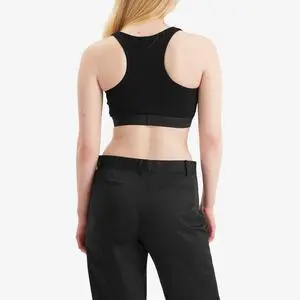 Versace Box Logo Sports Crop Top