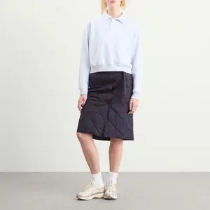 Gramicci Quilted Thermal Midi Skirt - Navy
