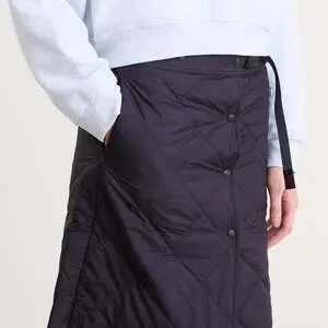 Gramicci Quilted Thermal Midi Skirt - Navy