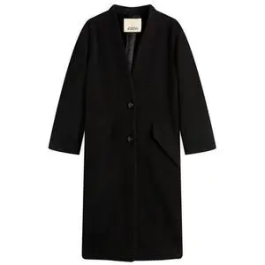 Isabel Marant Étoile Florane Long Wool Coat - Black