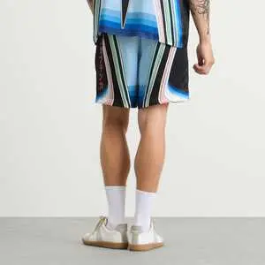 Casablanca Graphic Mountain Drawstring Shorts