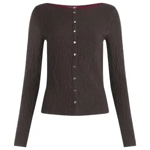 PEACHY DEN Kitt Cardigan - Leopard Print