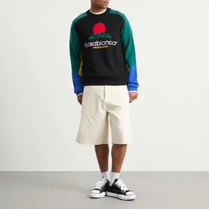 Casablanca Intarsia Crewneck Knit